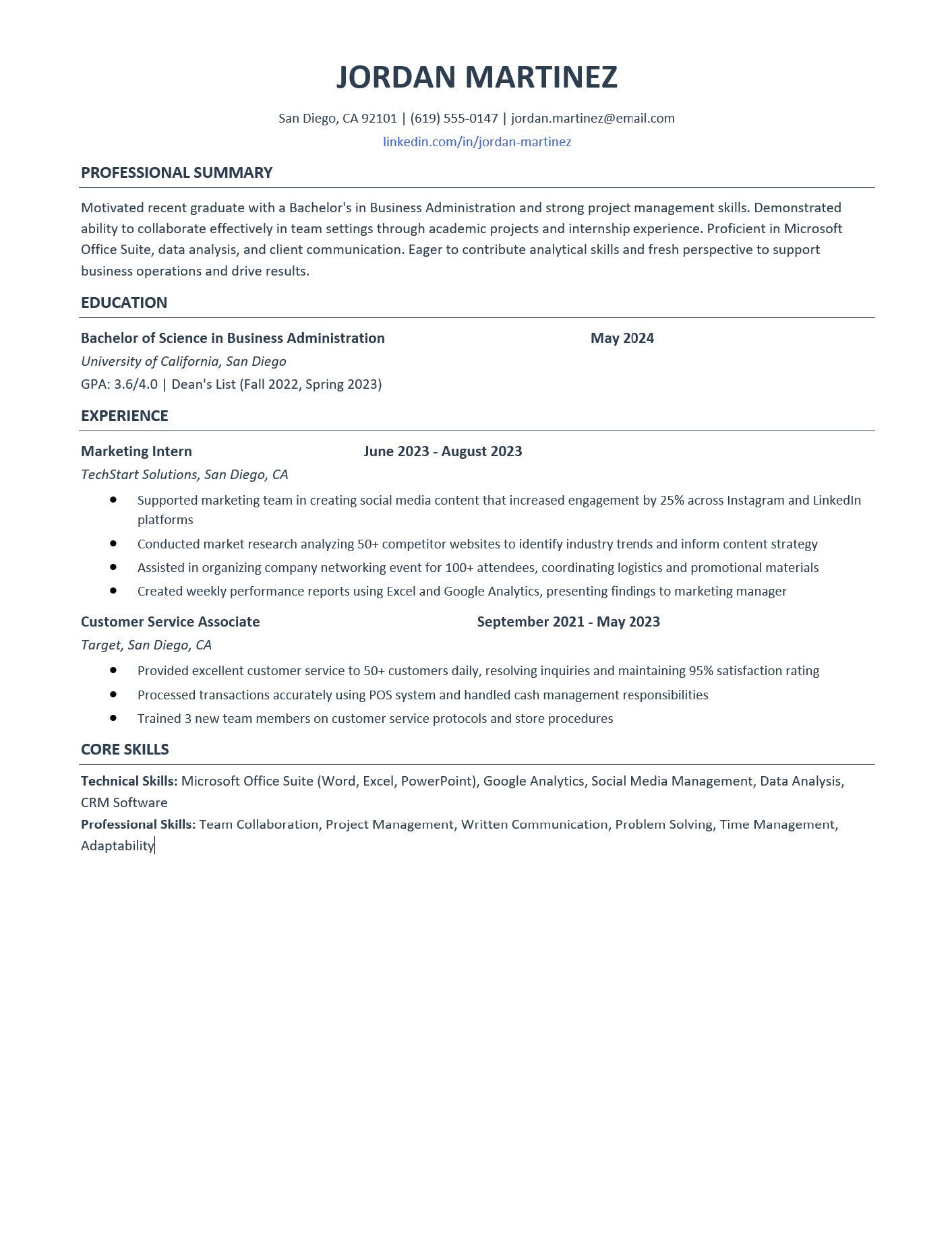 Free Beginner Resume Template For 2025: + Examples & Writing Guide ...