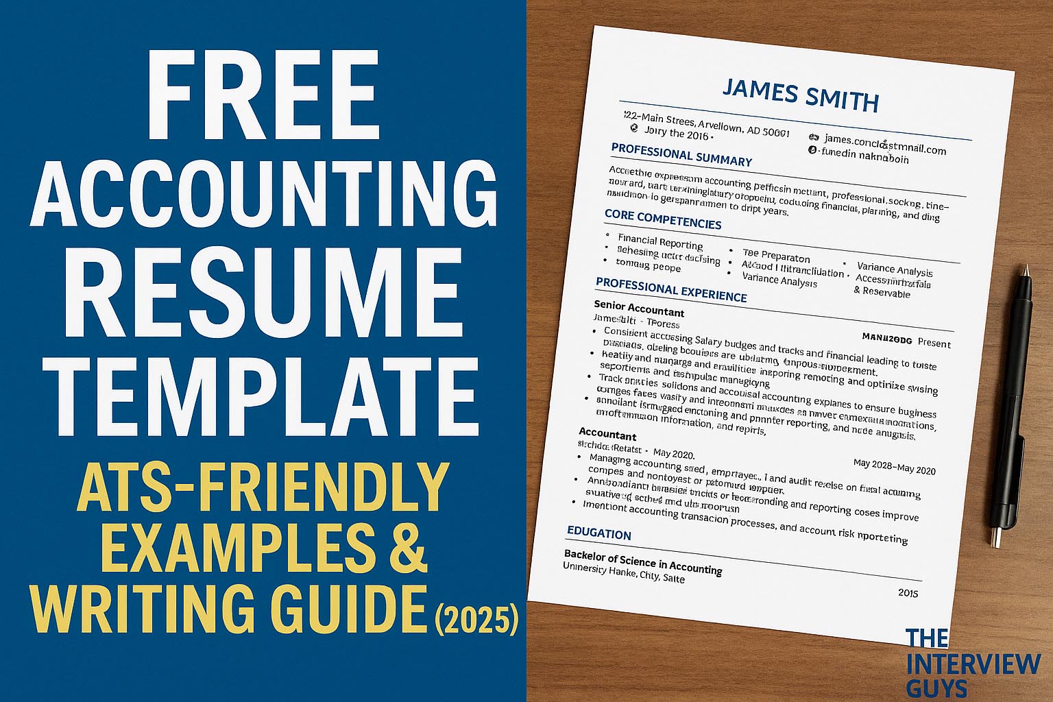 Free Accounting Resume Template: ATS-Friendly Examples & Writing Guide ...