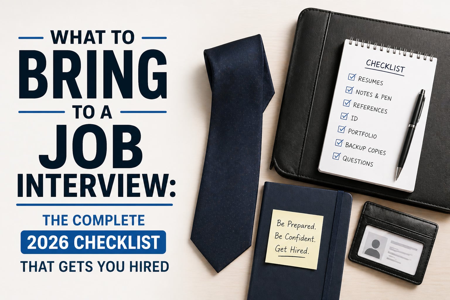 What to Bring to a Job Interview: The Complete 2025 Checklist That Gets ...
