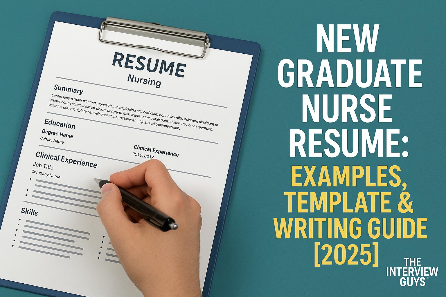 New Graduate Nurse Resume: Examples, Template & Writing Guide [2025 ...