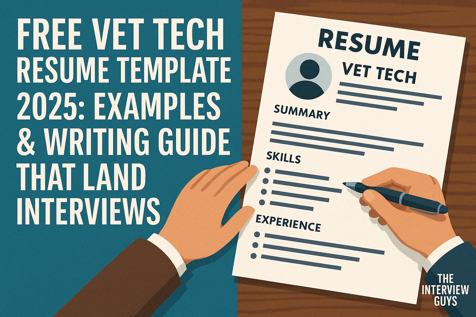 Free Vet Tech Resume Template 2025: Examples & Writing Guide That Land ...