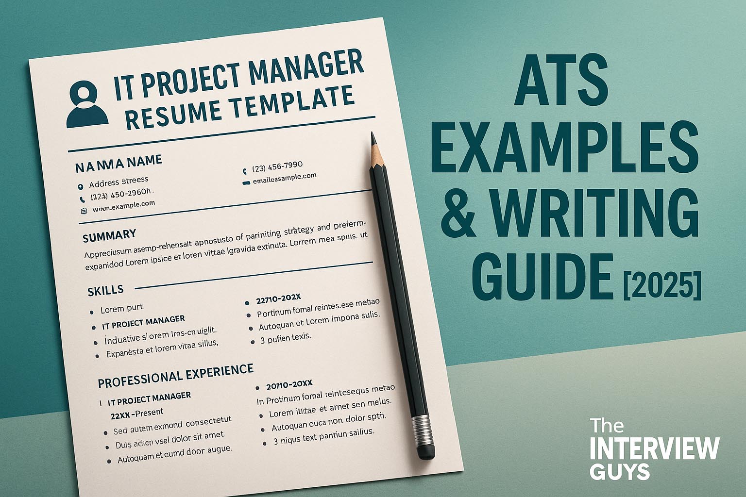 IT Project Manager Resume Template: ATS Examples & Writing Guide [2025 ...