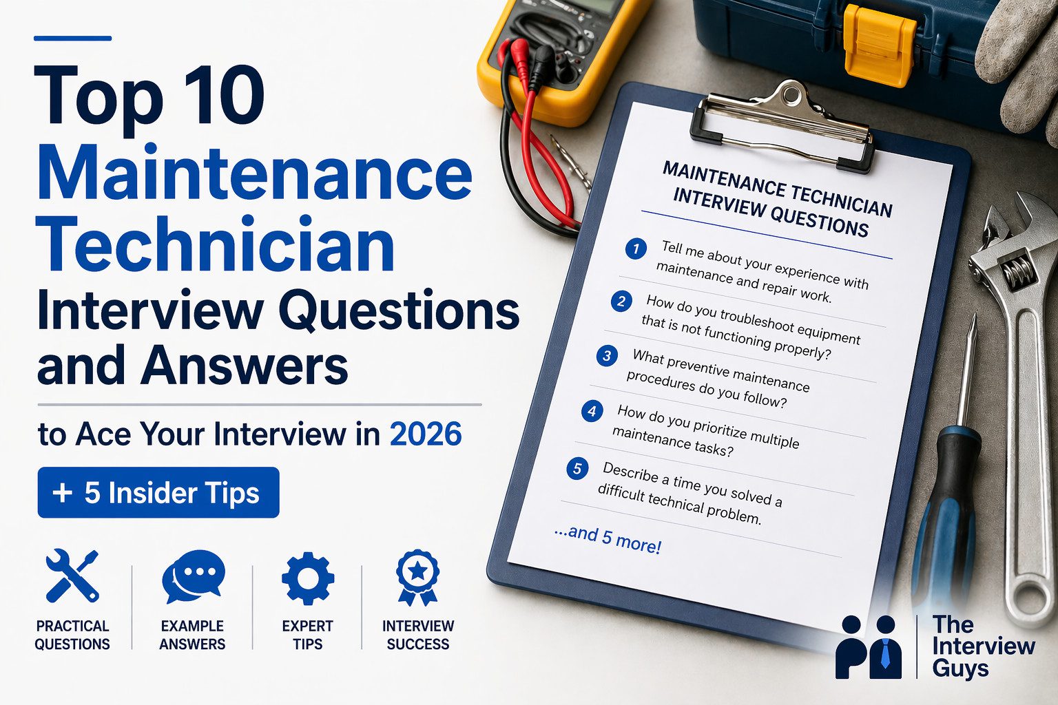 Top 10 Maintenance Technician Interview Questions and Answers to Ace ...
