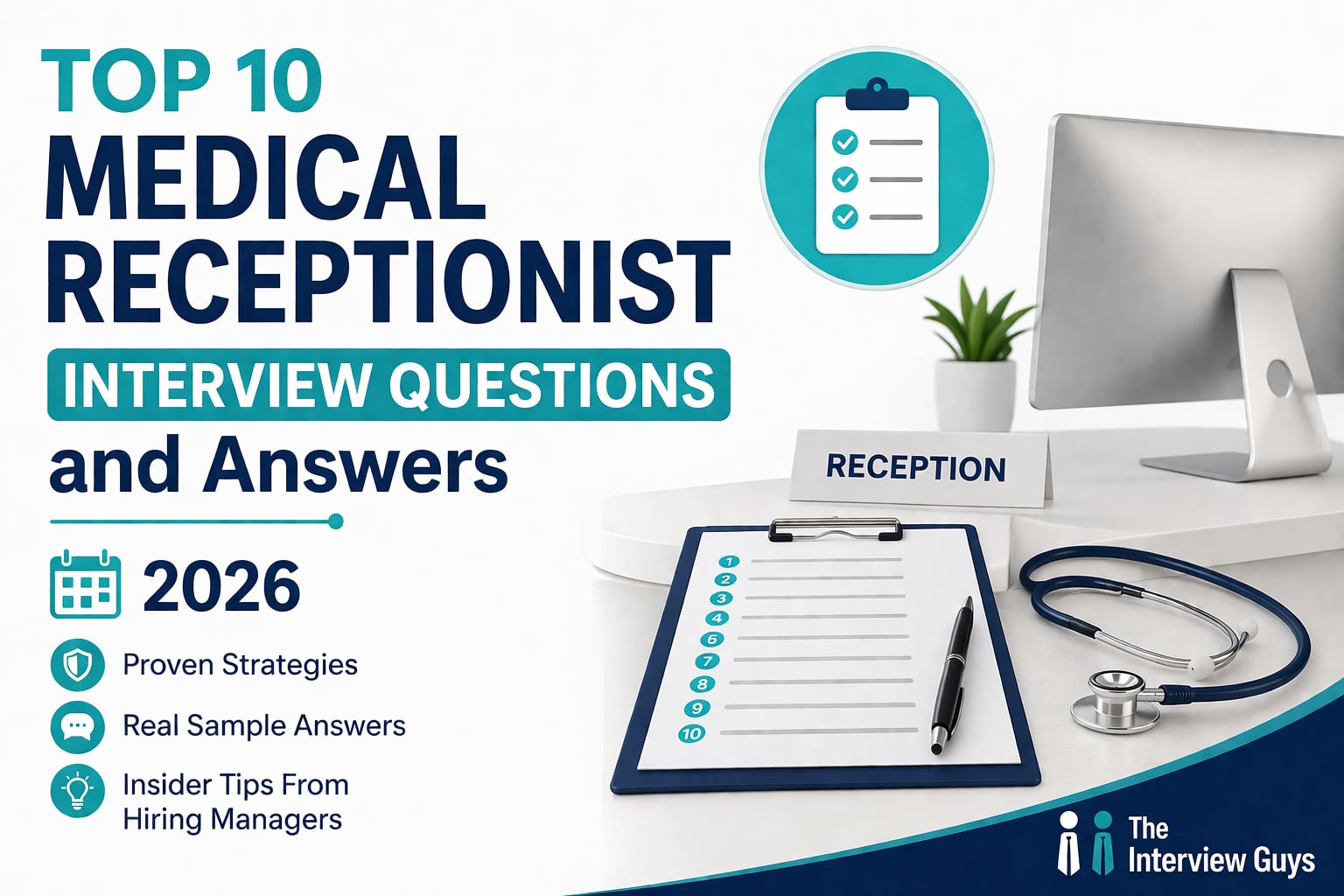 Top 10 Medical Receptionist Interview Questions and Answers for 2025 ...