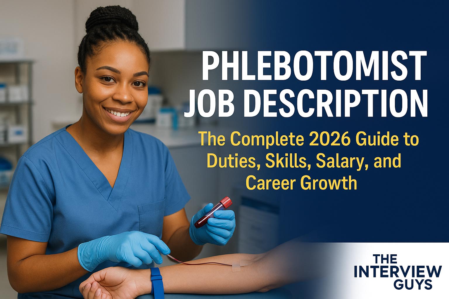 Phlebotomist Job Description: The Complete 2026 Guide to Duties, Skills ...